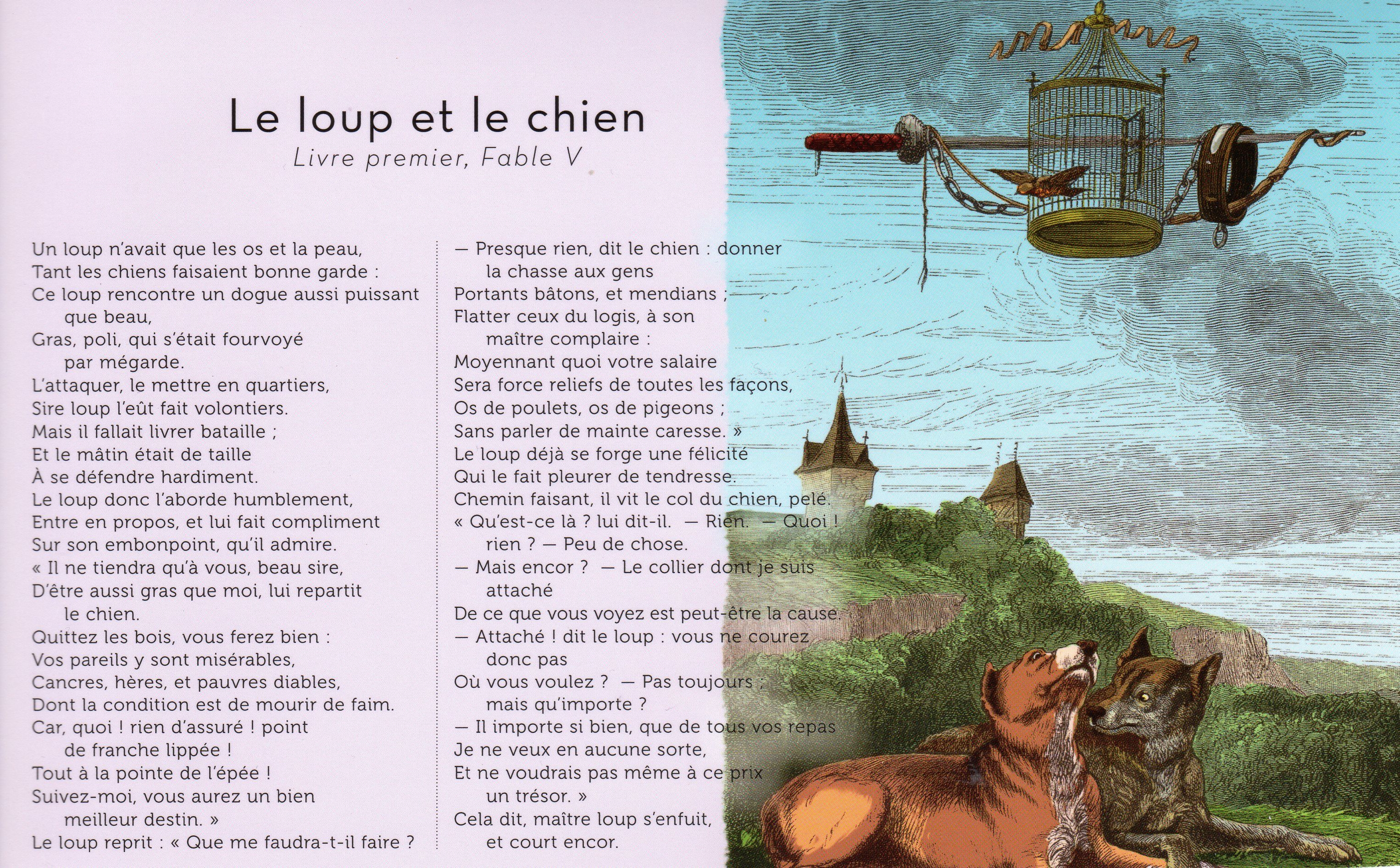  Le Loup Et Le Chien Fables De La Fontaine
